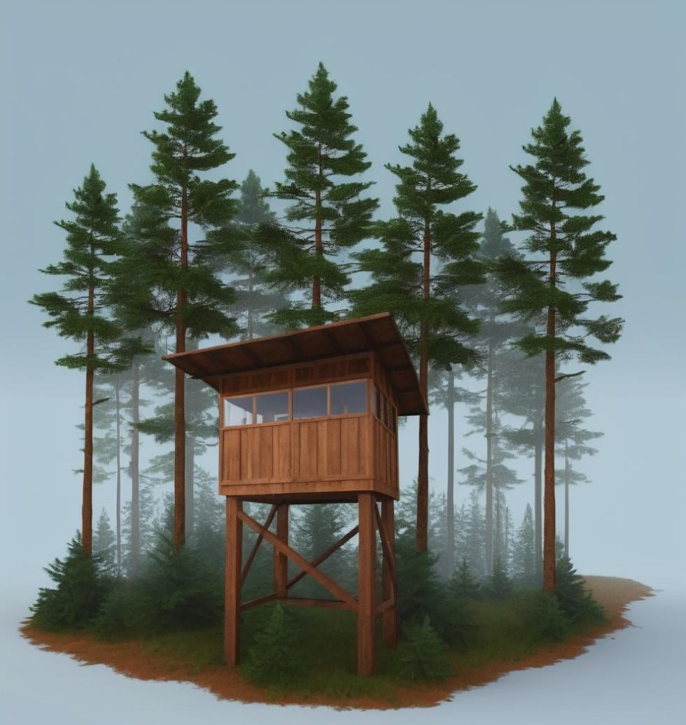 DIY 8x6 Portable Box Stand Elevated Deer Blind Tower Shelter Plans ...