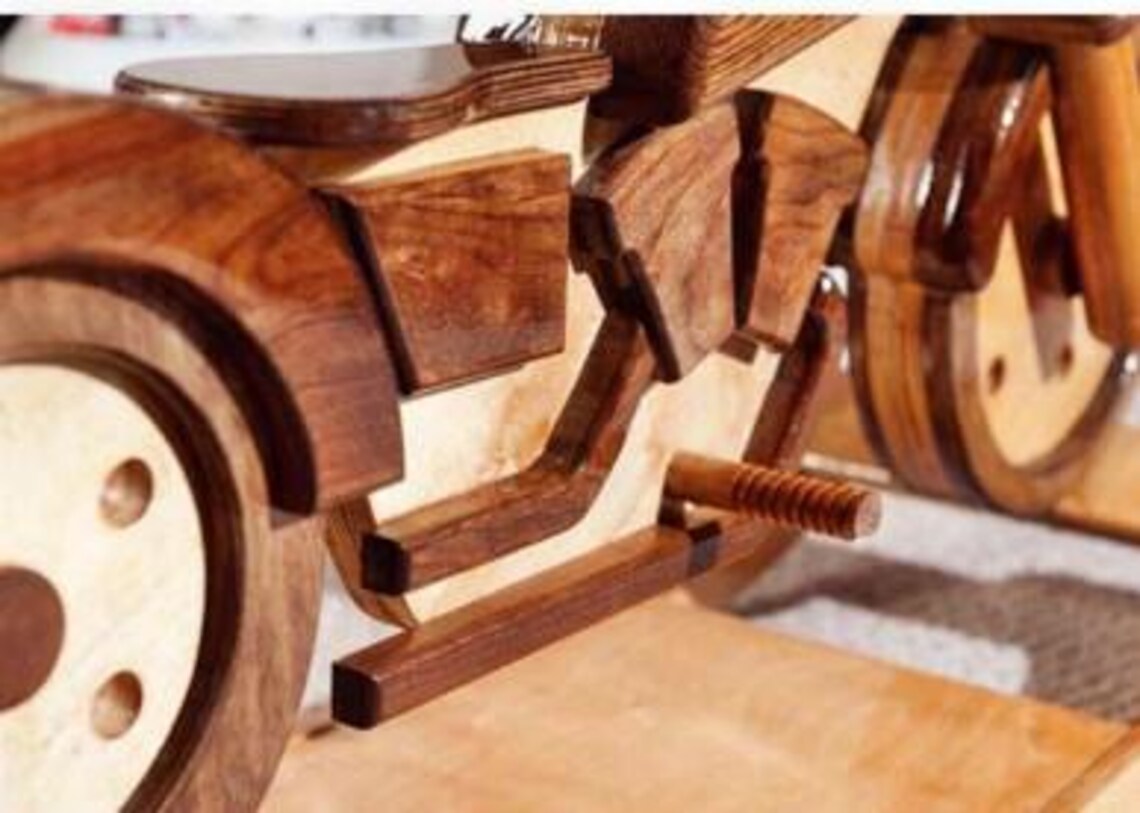 DIY Kids Motorcycle Rocker Child Toddler CNC Woodworking Rocking Plans ...