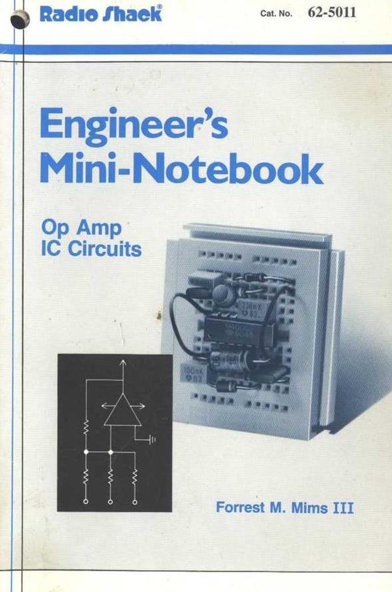 Radio Shack Engineer's Mini Notebook PDF Bundle Basic Semiconductor Circuits Formulas Tables ...