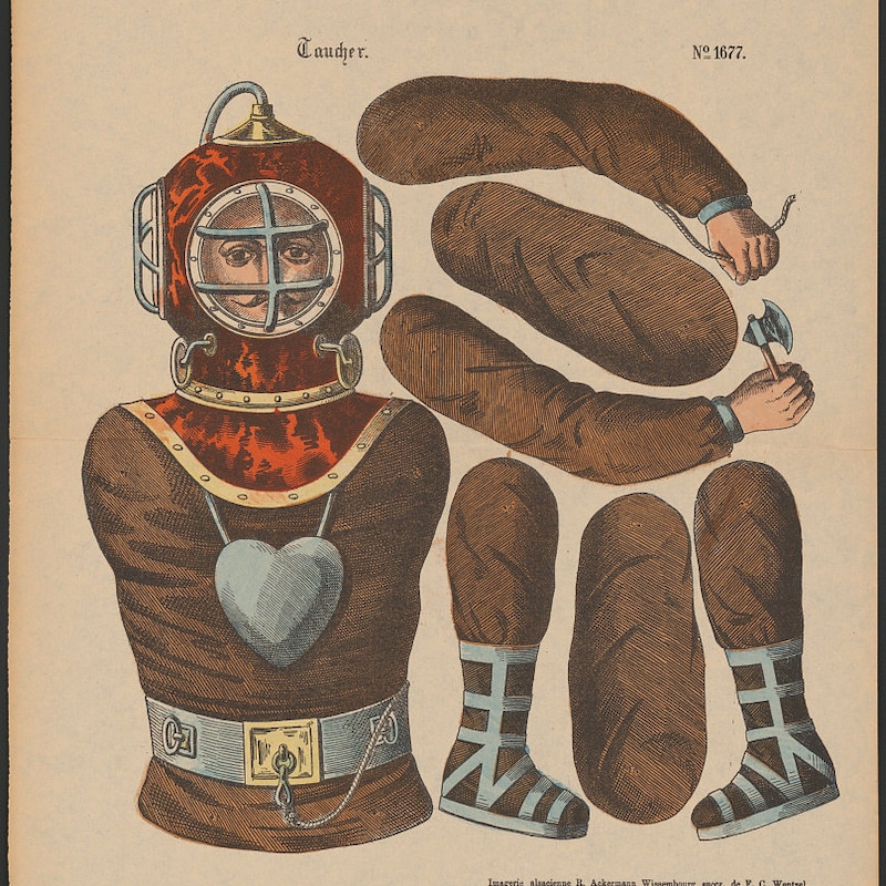 Deep Sea Diver Toys - Etsy