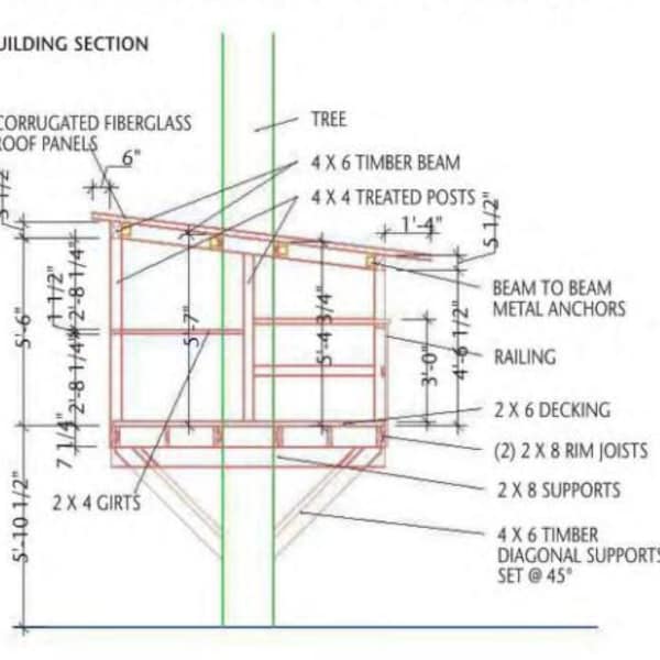 Tree Fort Plans - Etsy