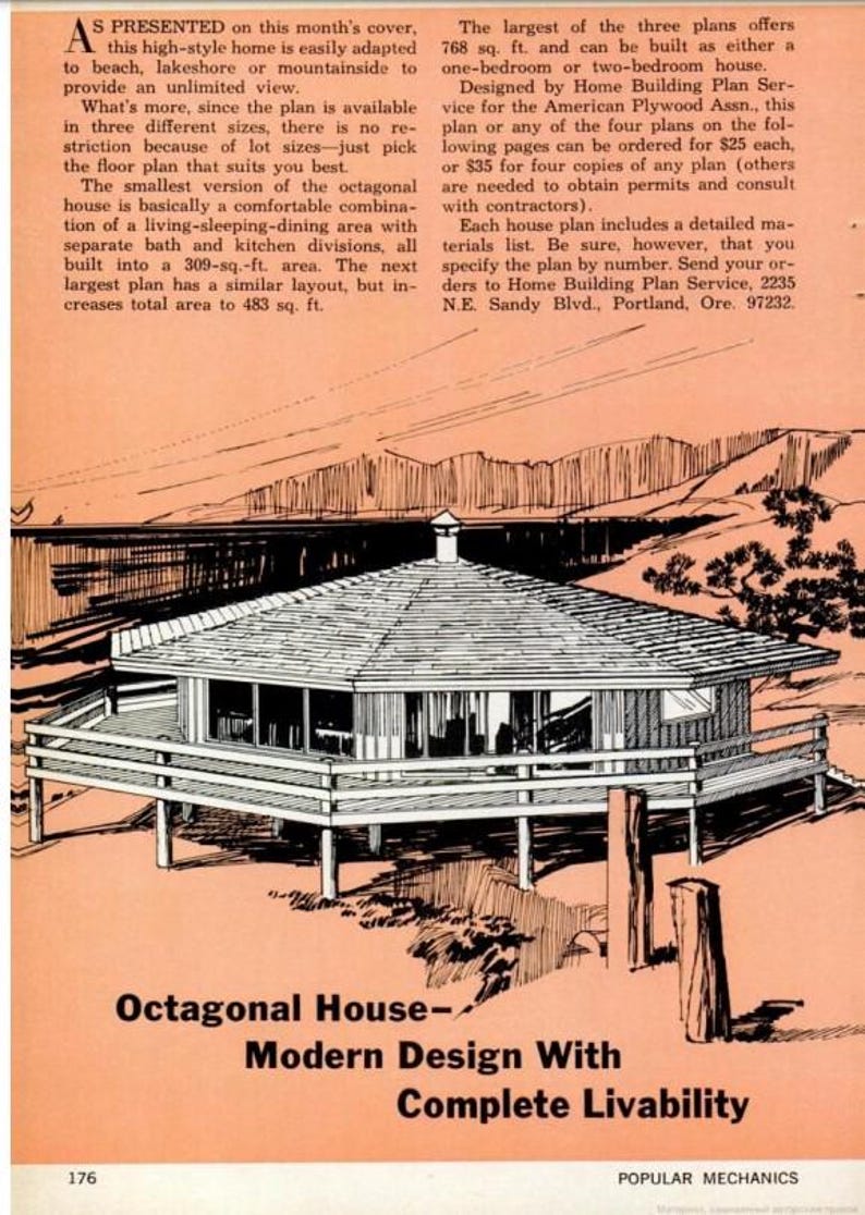 Octagonal Style Round House Vacation Homes Porch Loft Cottage House ...