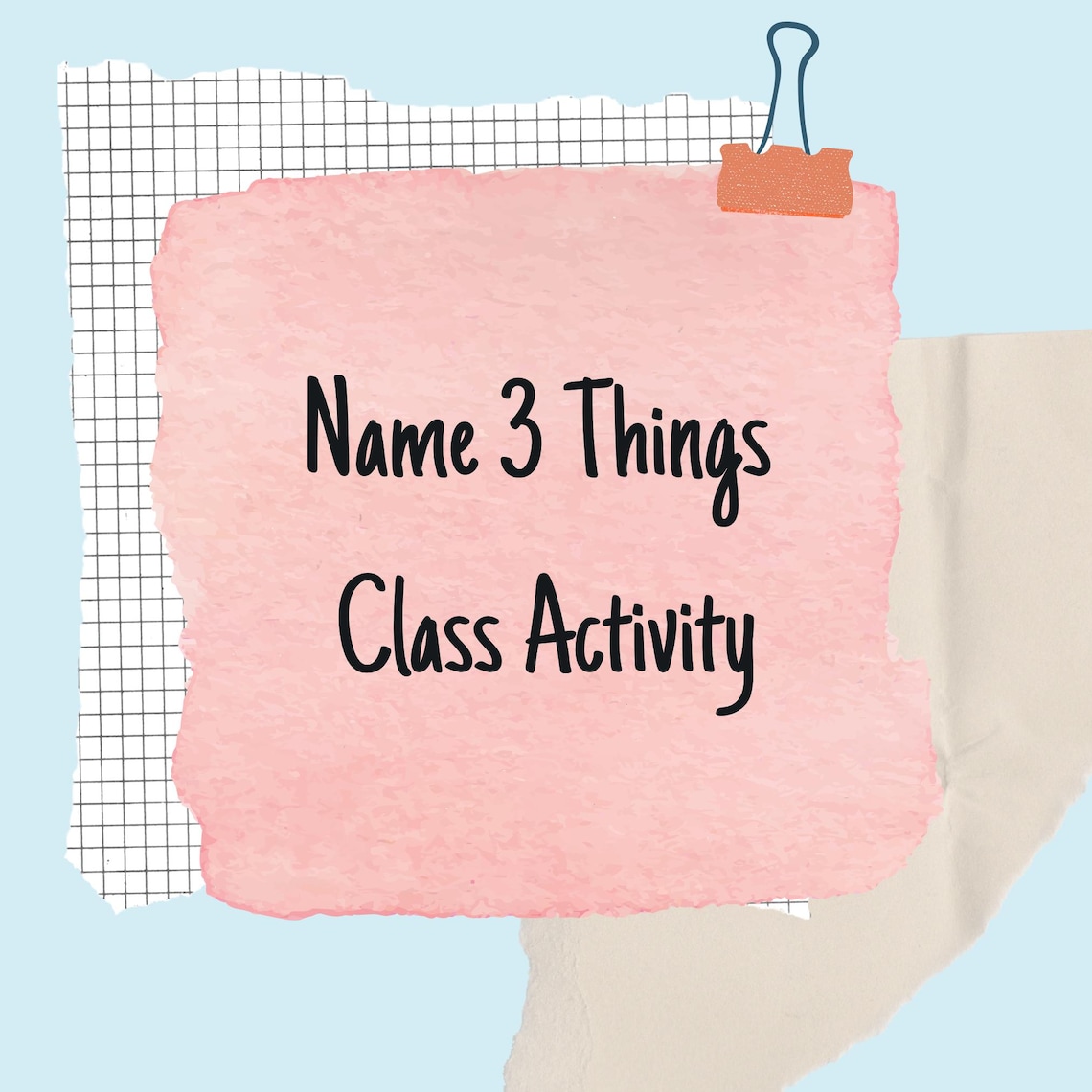 Name 3 Things ESL Board Game Board Game Visual English Language ...