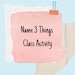 Name 3 Things ESL Board Game Board Game Visual English Language ...