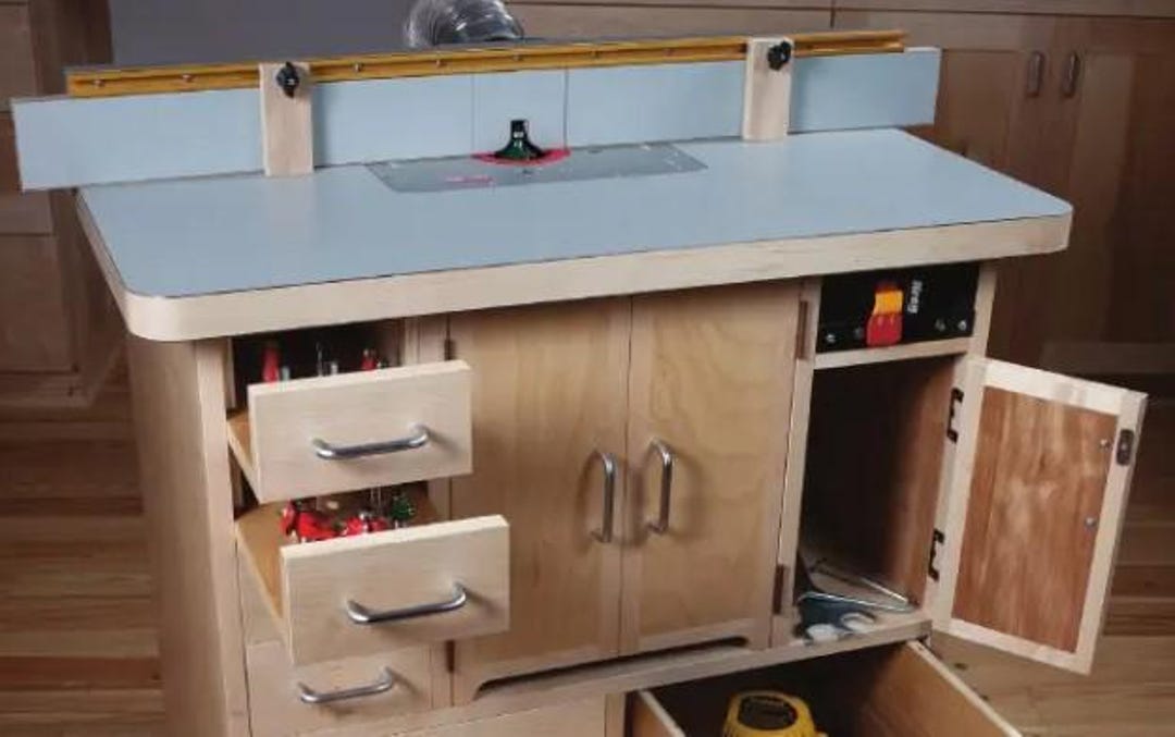 DIY Router Table Benchtop Bench Top Router Jig Workbench Easy ...