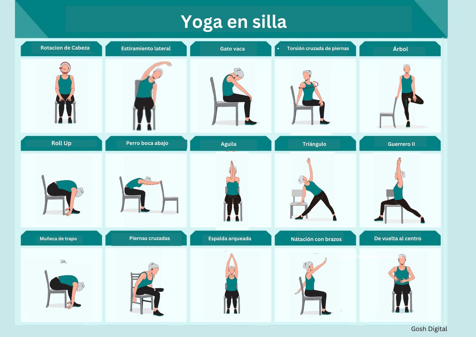 15 Yoga En Silla Ejercicio En Nuestra Guía Para Mayores Usuarios De ...