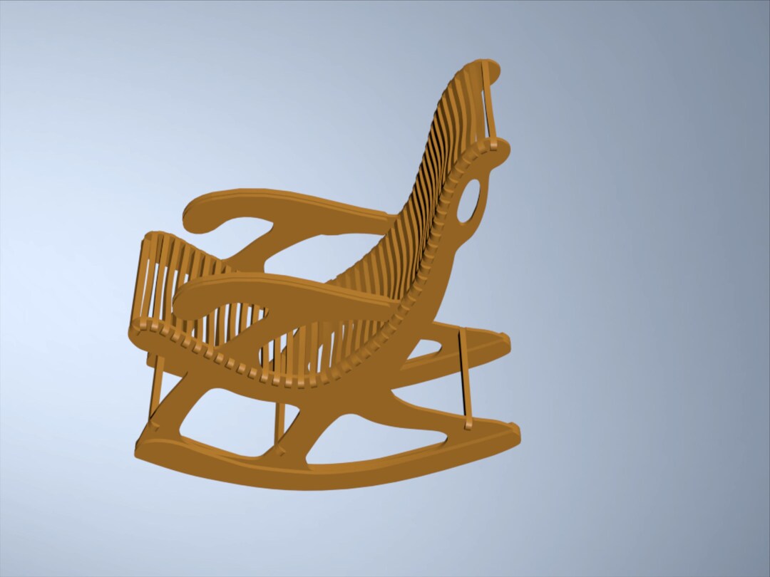 Porch Rocker Chair CNC Plans PDF Design Svg Cdr Ai Dxf Eps Pdf Png DIY ...