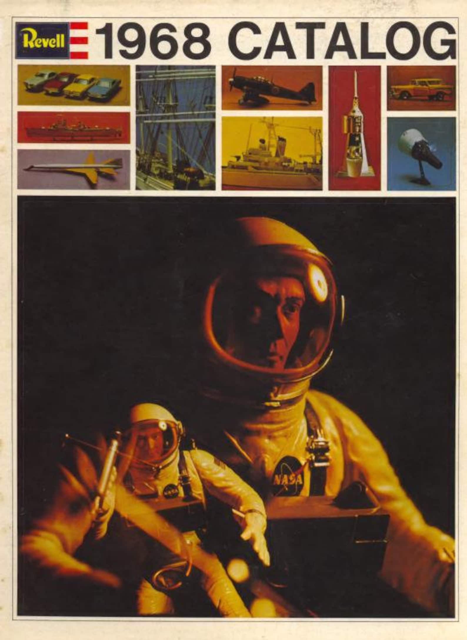 1968s Revell Collectors Catalog Space Ships Cars Trains Planes Toys ...