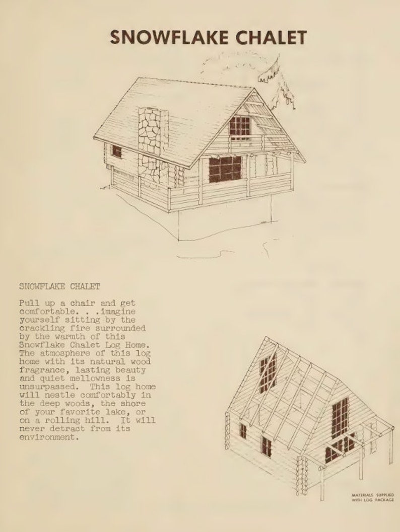 73 Log Cabin Plans Homes Floorplans Build Tiny Log Cabin Ski Chalet Hunting Lodge Vacation Hut ...