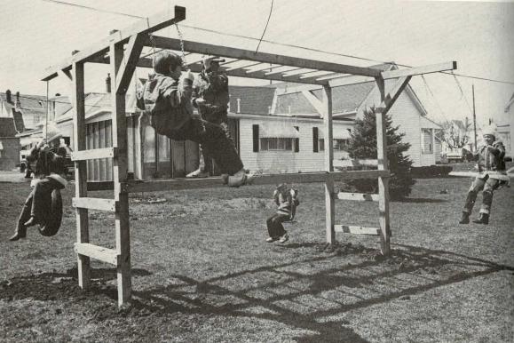 3 DIY Build a Climbing Frame Set Around Tree Slide Jungle Gym Playhouse ...