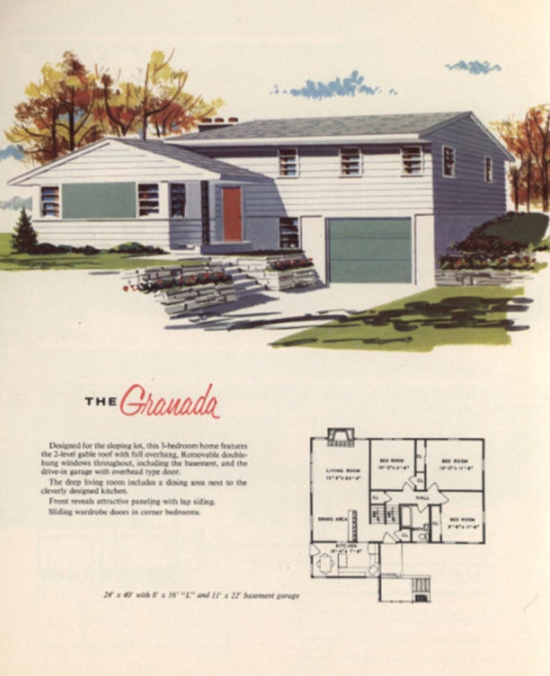 50+ MCM Architect Designed Blueprints PDF Bundle Custom House Designs ...