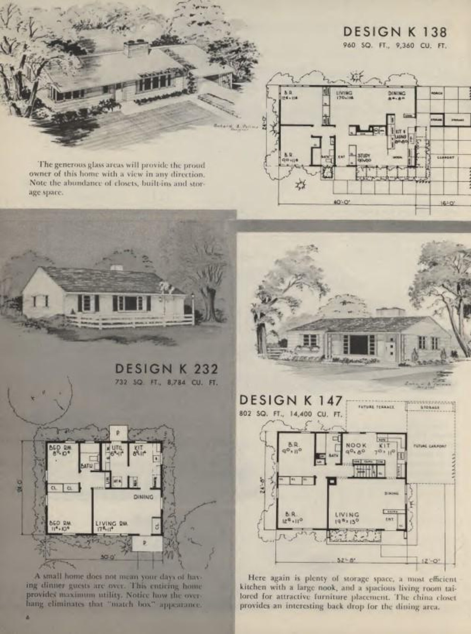 92 Ranch Houses MCM Architect Designed PDF 1940-1950s Bundle Designs ...