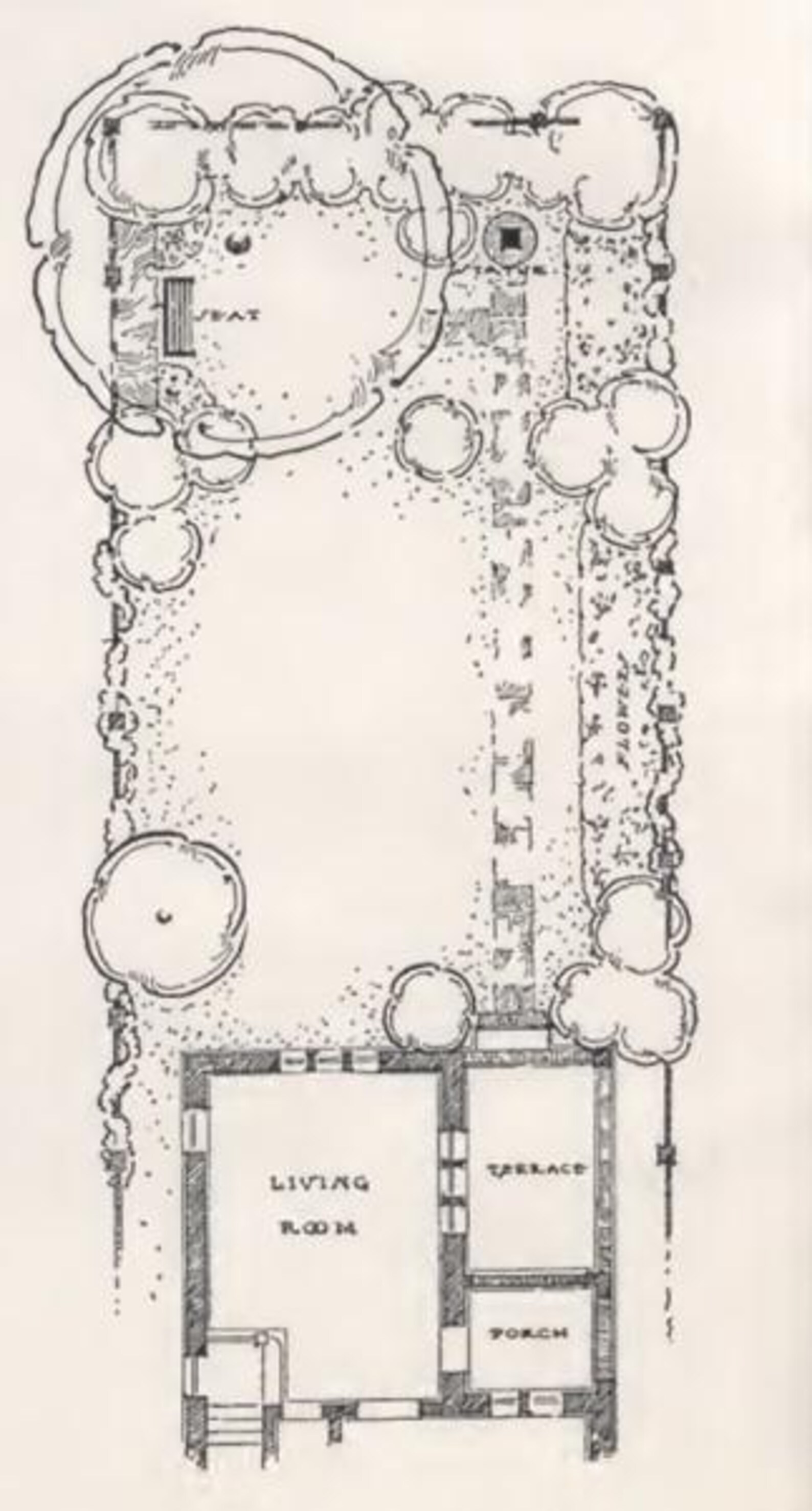 DIY Vintage Cottage Garden Plans 30x50 Feet Designs Enclosed Flower ...
