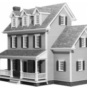 DIY Architects Designed Cape Cod Dollhouse 5 Miniature Doll Houses and ...