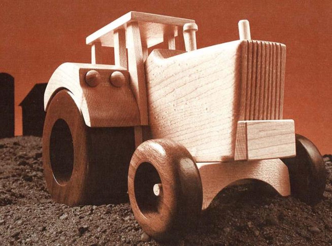 DIY Wooden Tractor Toy Plans Woodworking Plans PDF Vintage Toys Truck ...