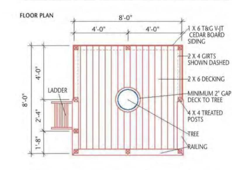 DIY 8x8 Treehouse With Fibreglass Roof Playhouse Elevated Blind Box ...