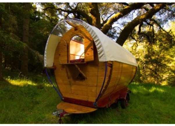 2 DIY Vintage Gypsy Vardo 7x10 Wagon Caravan Trailer Budget Portable ...