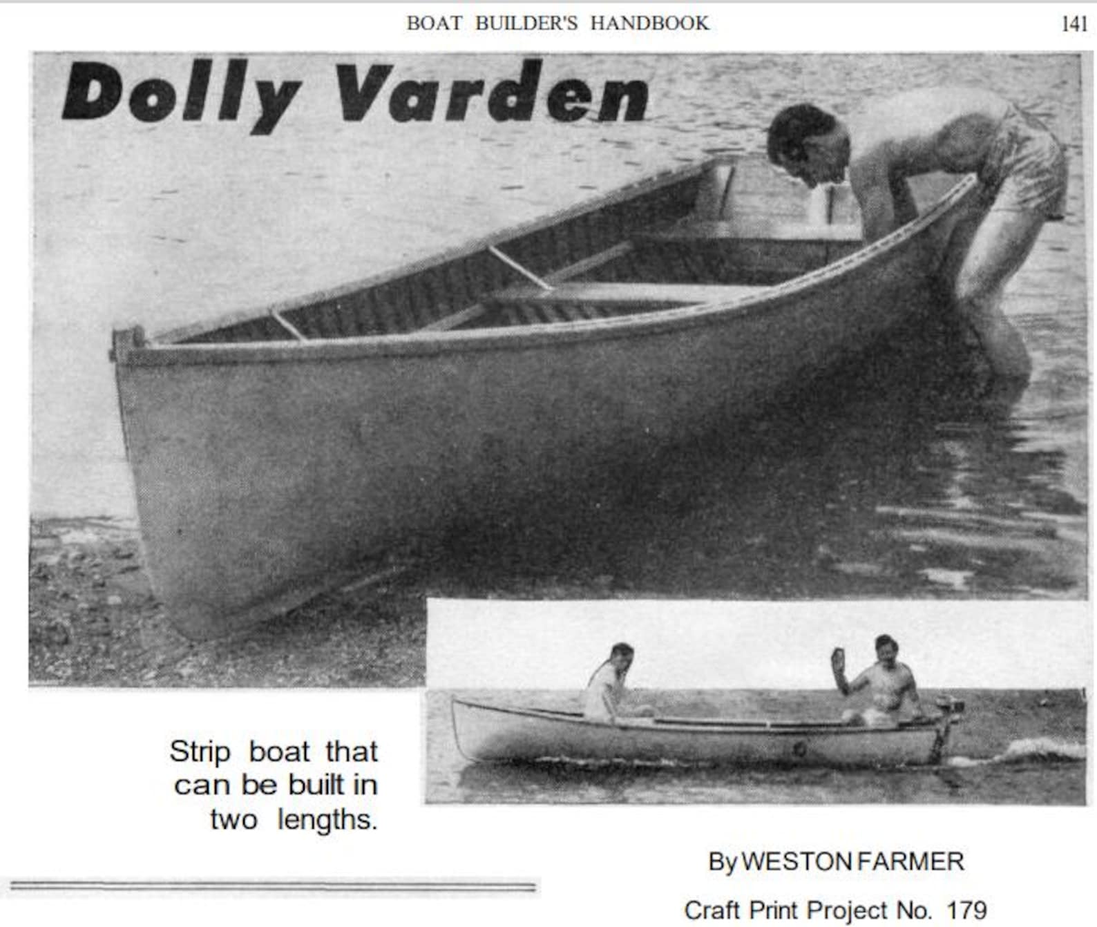 23 DIY Wooden Boat Handbook Designs Vintage Fishing 1950s PDF Book ...