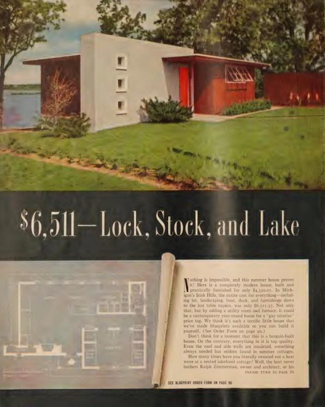 36 American House Plans 1950 MCM Floorplans Homes Interior Designs ...