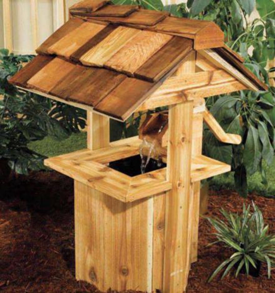 DIY Wooden Octagonal Wishing Well Woodworking Plans PDF Garden Design ...
