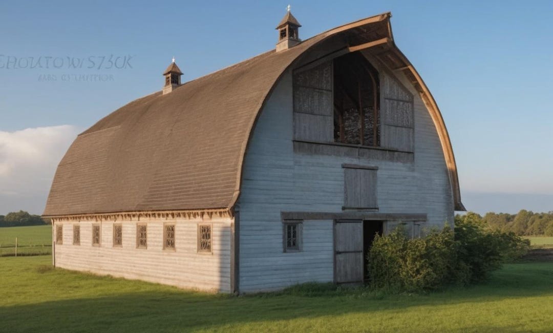 237 Homestead Gambrel Gothic Roof Barns Farm Outbuildings Floorplan ...