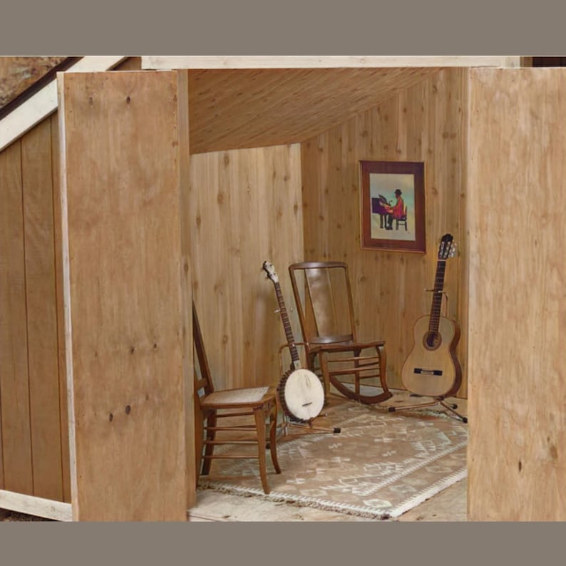 DIY 12x10 Ft Lean to Tiny Home Artists Studio Home Office Artists ...