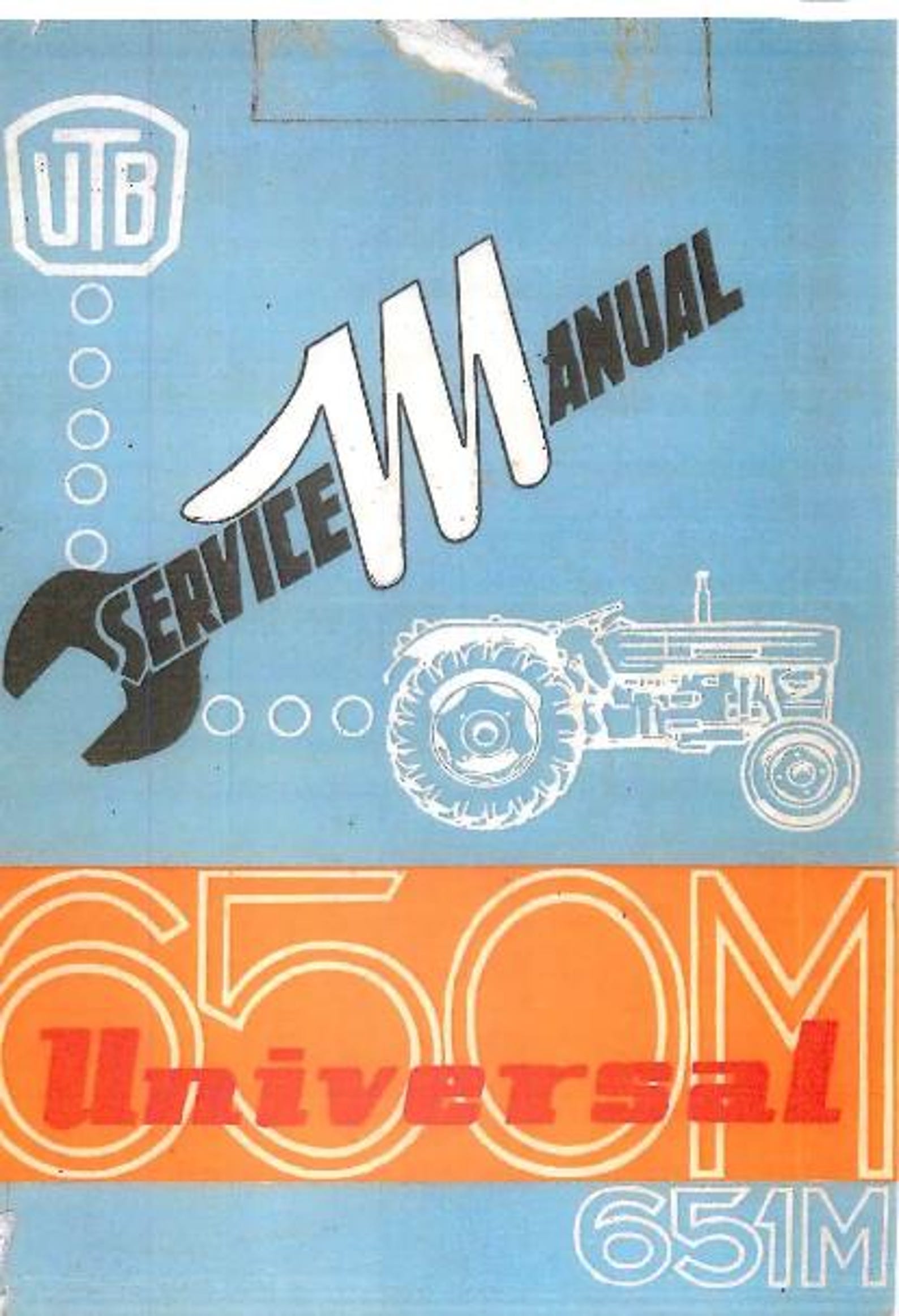 Universal UTB 650M 651M Service Manual Tractor Workshop Repair Service ...