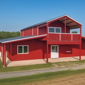 American Barn Conversion ADU 4 Bed 2 Bath Two Story Dwelling Apartment ...
