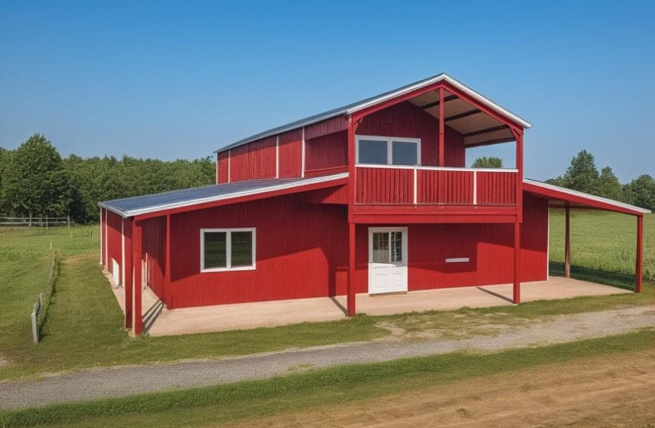 American Barn Conversion ADU 4 Bed 2 Bath Two Story Dwelling Apartment ...