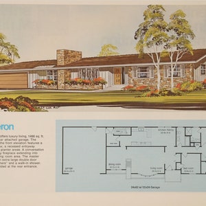 66 MCM Architect Designed House Blueprints With Interiors PDF Bundle ...