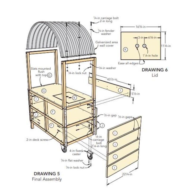 DIY Portable Market Lemonade Stand Plans Mini Bar Cart Mobile Folding ...
