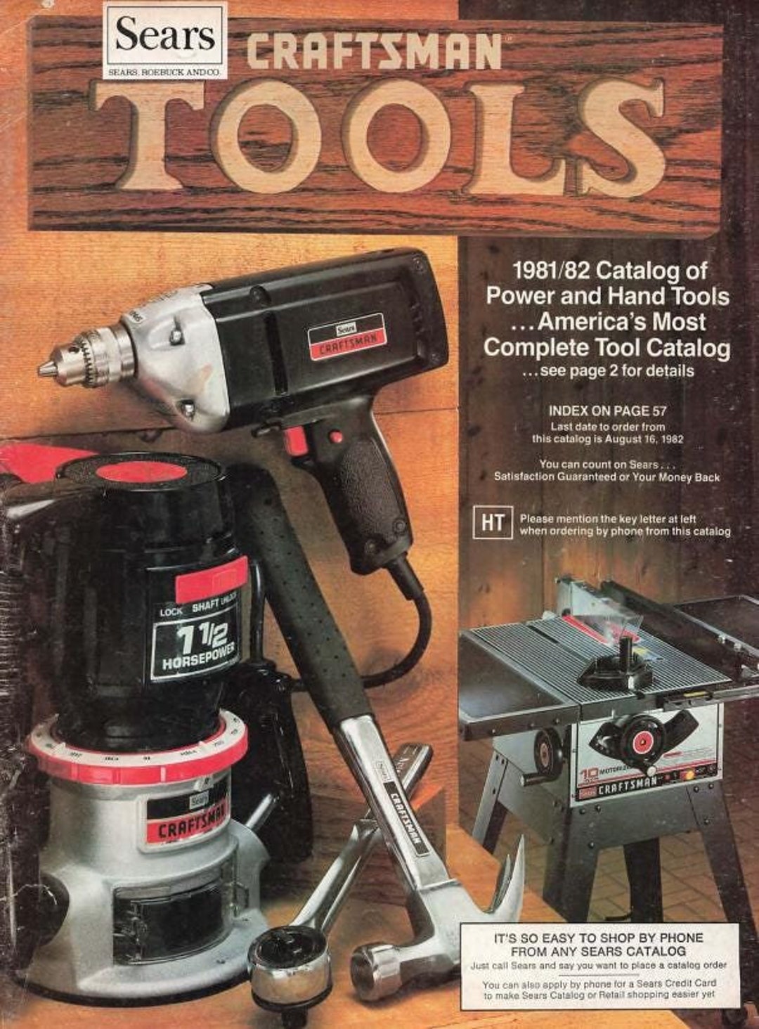 Sears Craftsman 1981-1982 Power and Hand Tools PDF Catalog Bundle ...