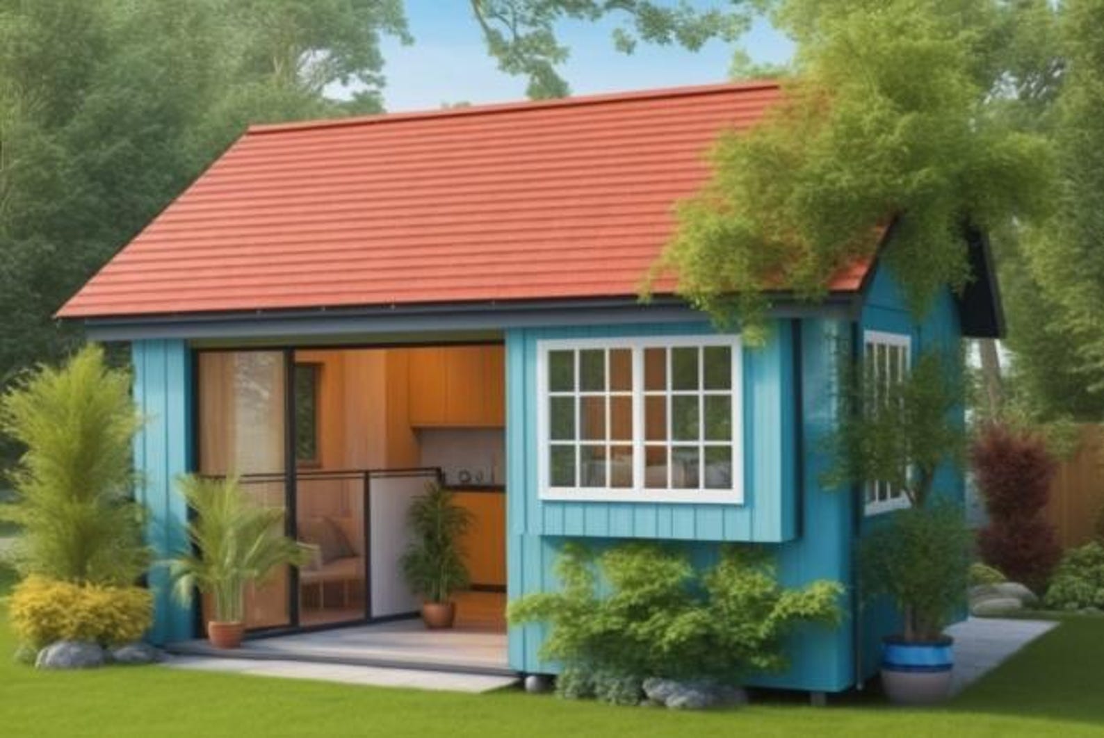 DIY 12x16 Ft Tiny House Gardenhouse Home Office She Shed Build Plans ...