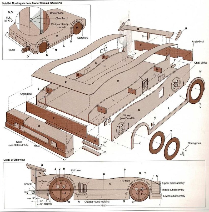 PDF Download DIY Kids Race Car Bed Woodworking Plans PDF Vintage How to ...