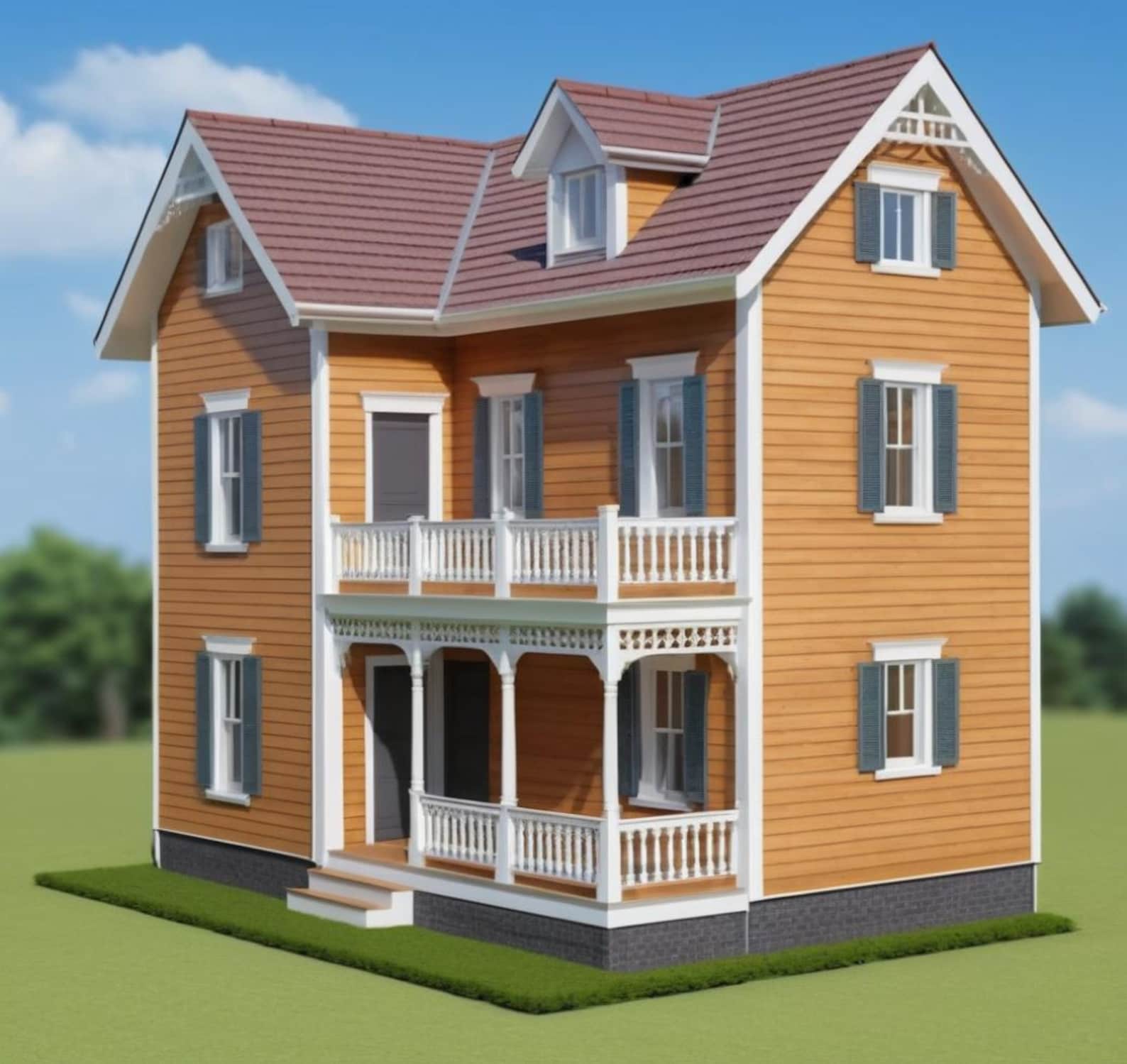 DIY Architects Designed Dollhouse 1 Miniature Doll Houses Plus ...