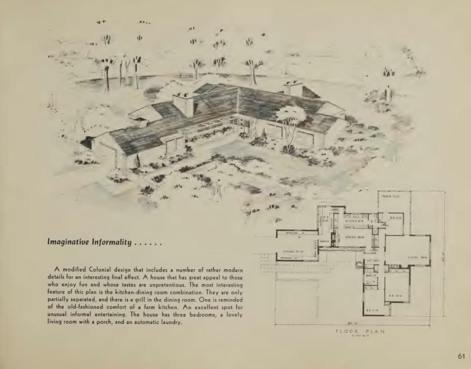 92 Ranch Houses MCM Architect Designed PDF 1940-1950s Bundle Designs ...