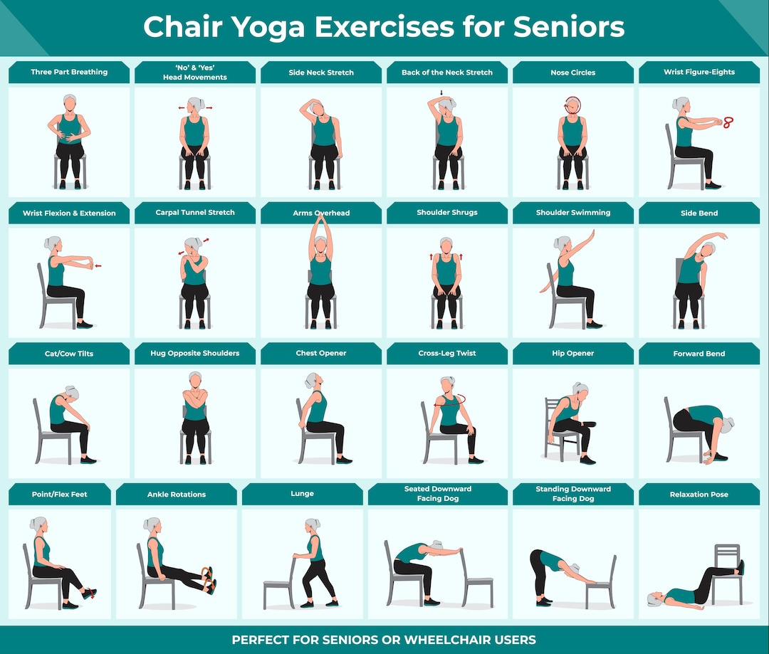 24 Chair Yoga Exercise in Our Guide for Seniors Wheelchair Users ...