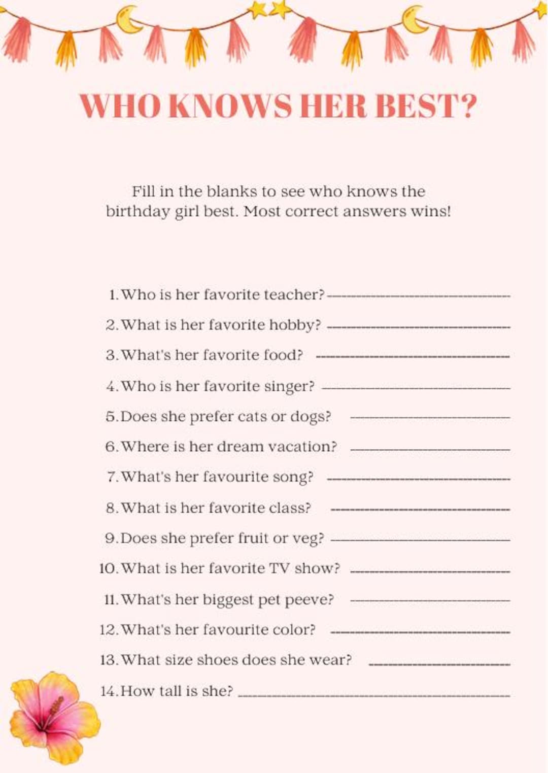 2024 Sleepover Slumber Printable Birthday Teen Party Game Print & Play ...