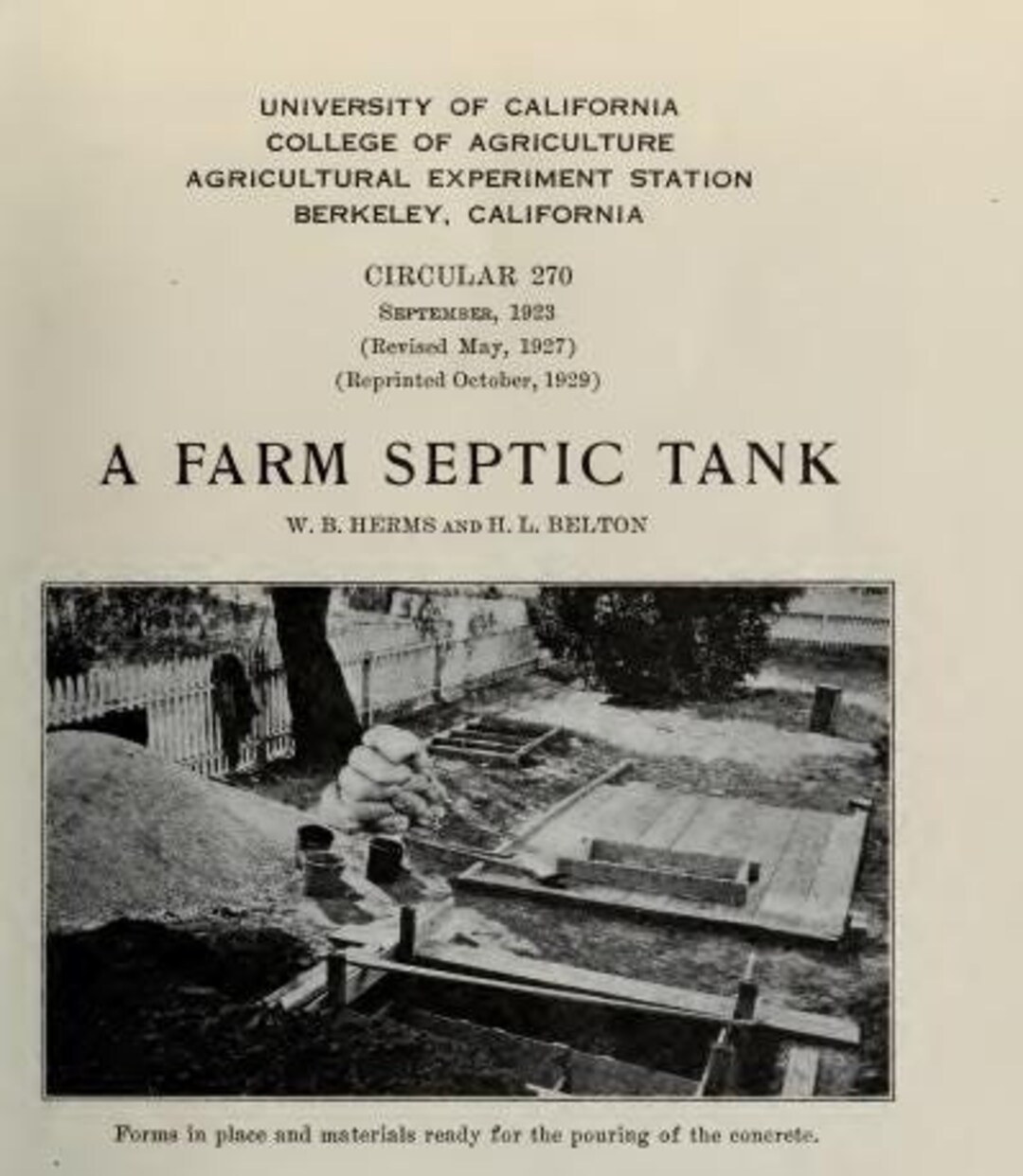 How to Build Your Own Farm Septic Tank Handbook PDF Vintage Instant PDF ...