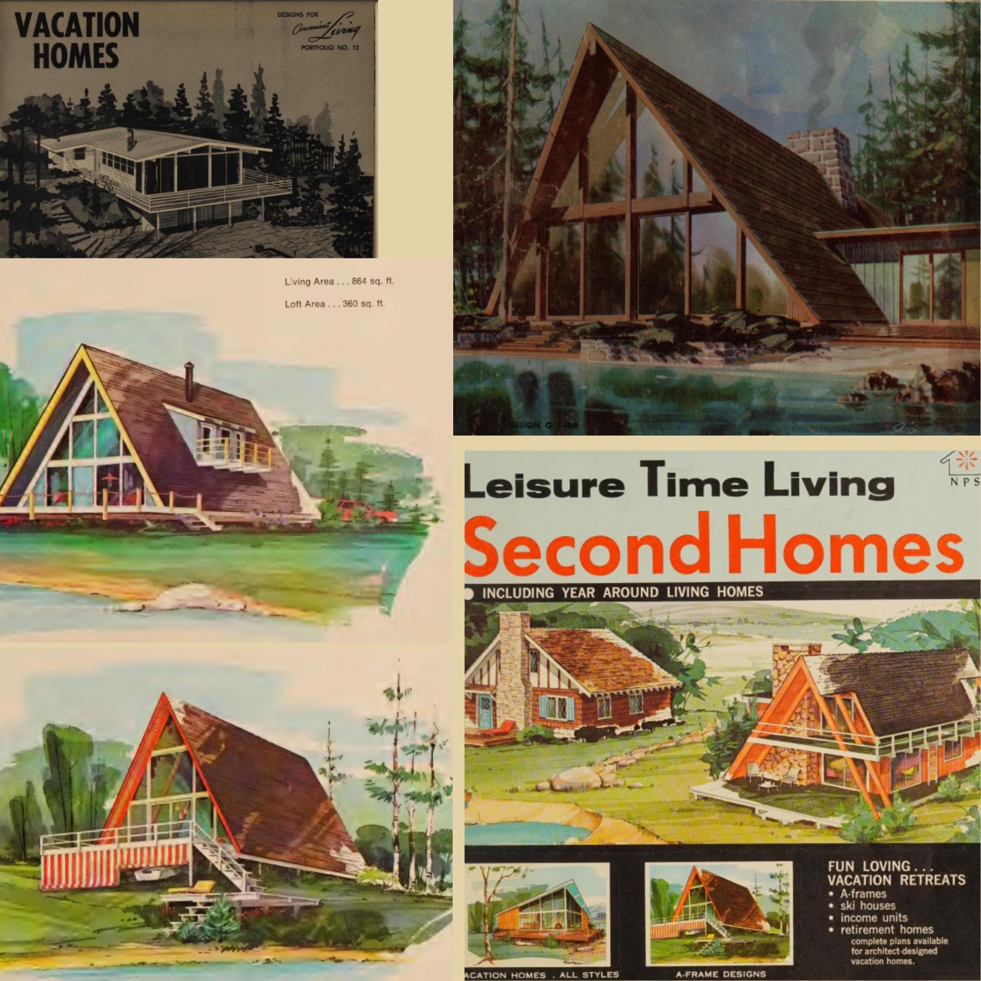 150+ MCM Aframe and Lakehouse Vacation Homes Lakehouse Chalet Holiday ...