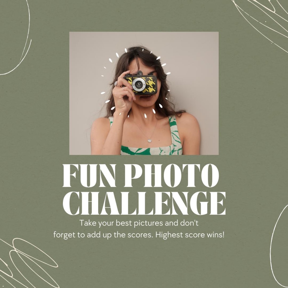 2025 Pajama Party Birthday Selfie Photo Challenge Scavenger Hunt Kids ...