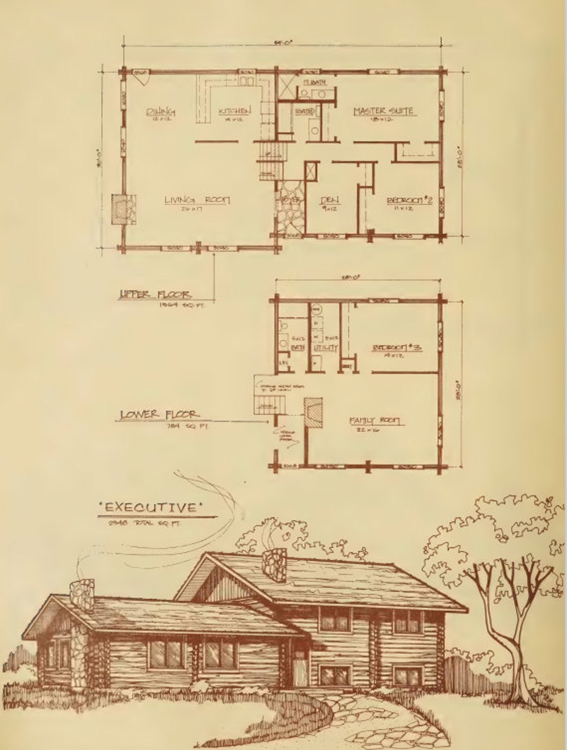 Build and Furnish a Log Cabin Ski Chalet Vacation Home With Real 1970 ...
