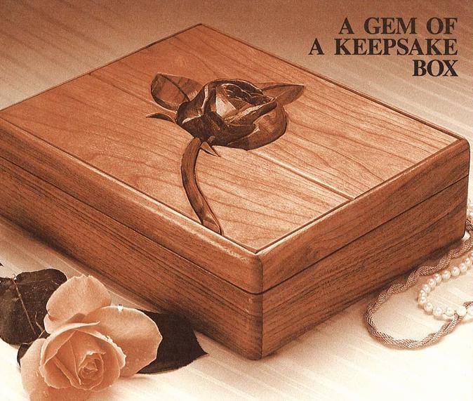 DIY Keepsake Box in a Weekend PDF Woodworking Plan Vintage Jewellery ...