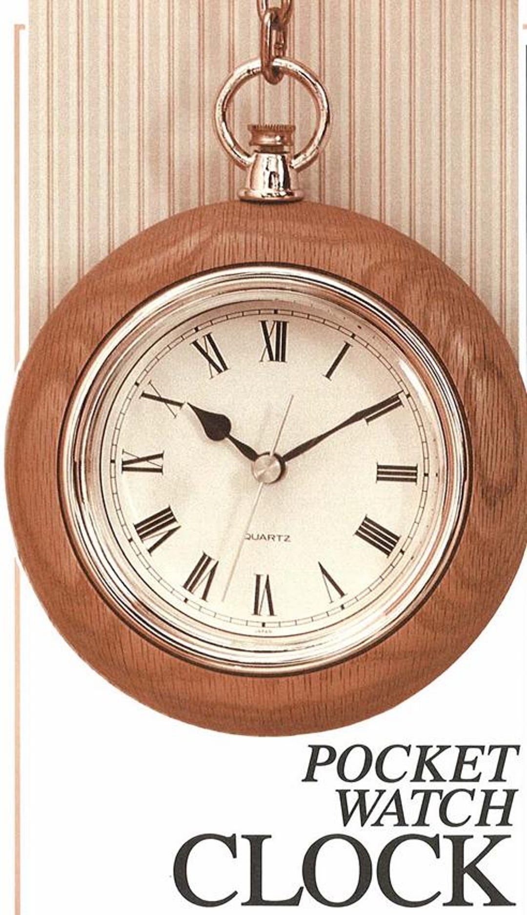 PDF Download DIY Pocket Watch Wall Clock Woodworking Plans PDF Vintage ...