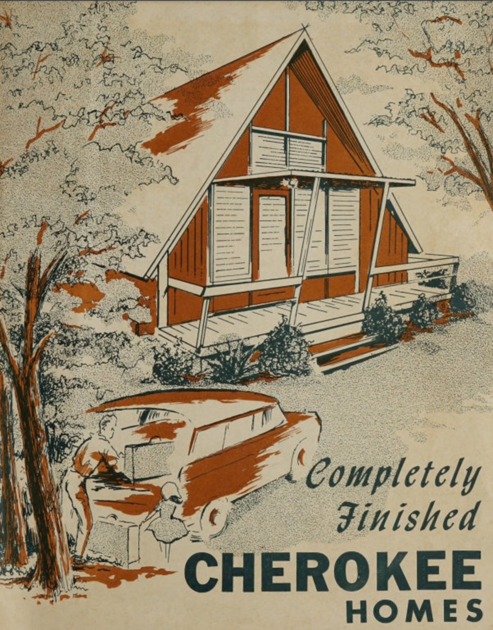 Build and Furnish a Log Cabin Ski Chalet Vacation Home With Real 1970 ...