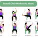 30 Dance Seated Chair Workout for Seniors Wheelchair Users Yoga Exercise Nursing Home Balance ...