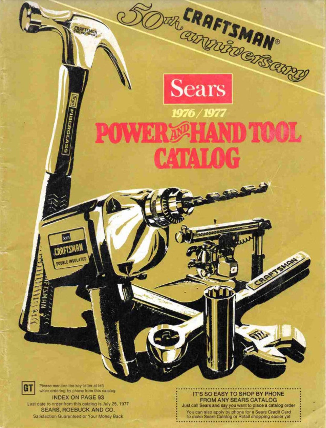 Sears Craftsman 1976-77 Power and Hand Tools PDF Bundle Vintage ...