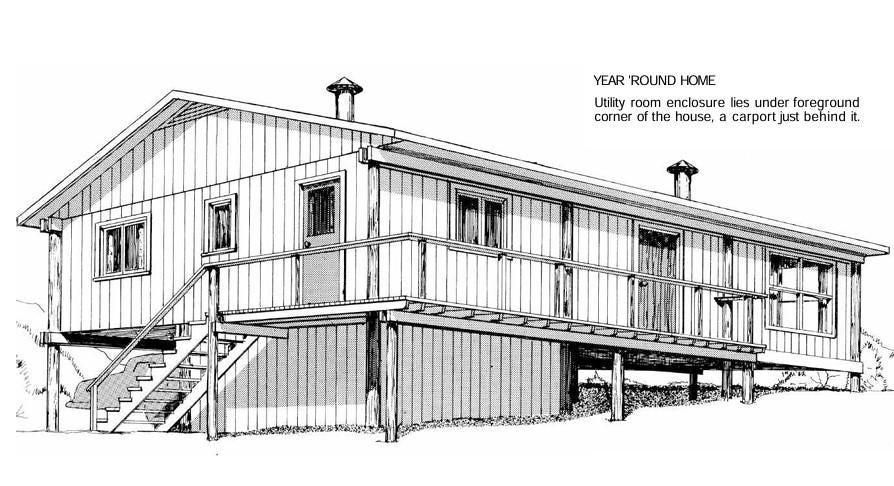 DIY 28x40 Foot 3 Bed Vacation Cottage Pole Building Plans Tiny Home ...