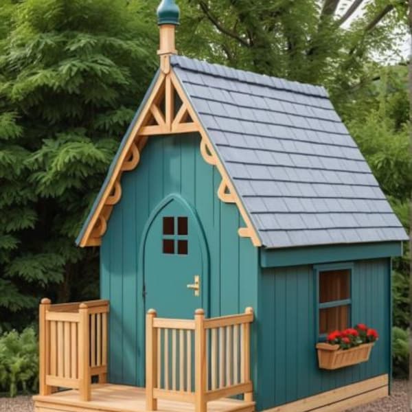 Gothic Shed - Etsy