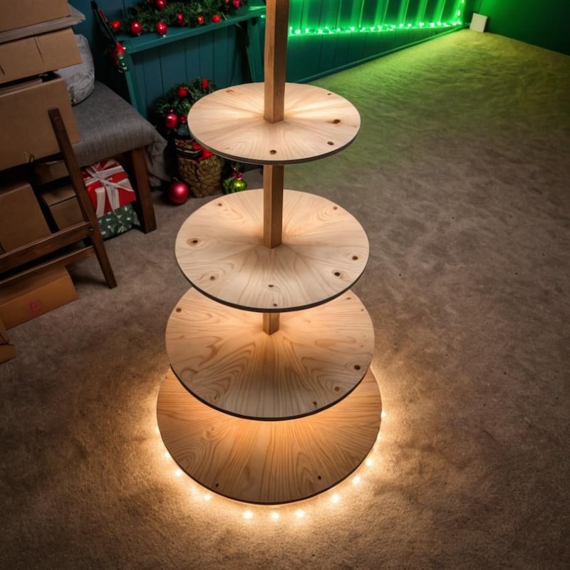 Christmas Village Display Tree Stand - Etsy